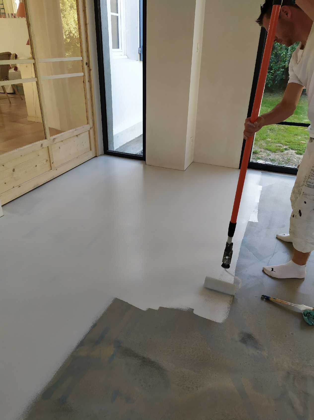 Peinture époxy au sol - Artisan peintre - Frédérick Dessaude